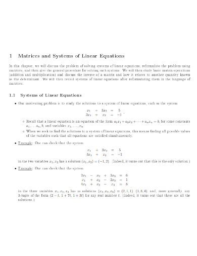 Linear Equations Examples Formula How To Solve Pdf