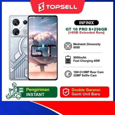 Jual Infinix Gt Pro Gb Gb Extended Ram Garansi Resmi Infinix Indonesia Tahun Di