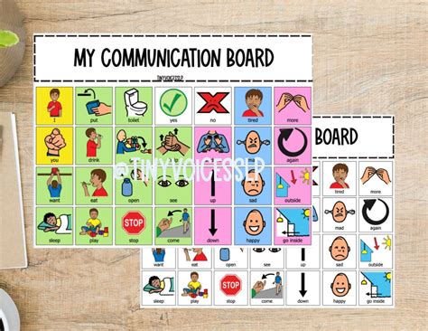 My Core Communication Boards Basic Communication Board Aided Language Aac Non Verbal Pre