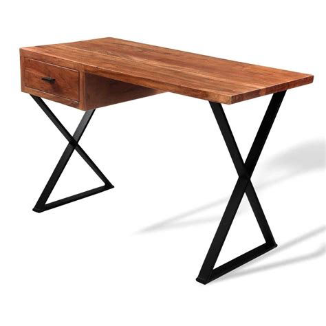Prisma Acacia Wood Office Desk Rustic Furniture Outlet