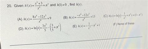 Solved Given h x x x π and h find h x A Chegg com