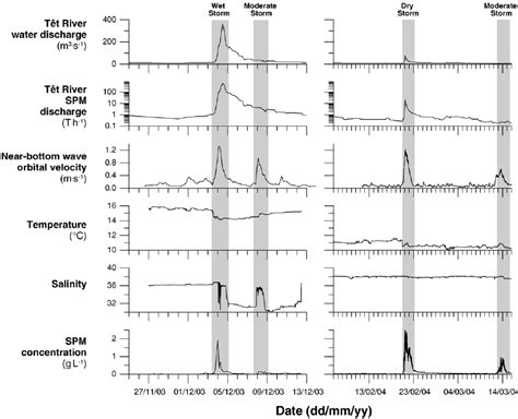 Meteorological Hydrodynamic And Sedimentological Parameters Hourly Download Scientific