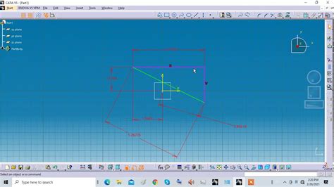 Catia Sketch Constrained Element Color Youtube