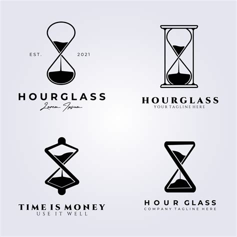 Bundle Hourglass Set Logo Vector Illustration Design 5164400 Vector Art At Vecteezy