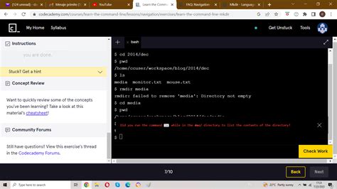 Mkdir Computer Science Codecademy Forums