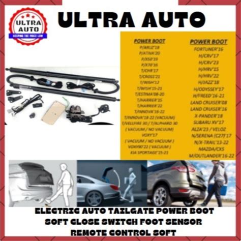 Power Boot Electric Auto Tailgate Power Boot Soft Close Switch Foot Sensor Remote Control Soft
