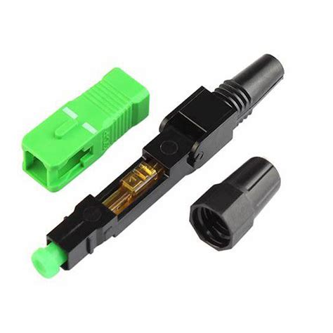 FTTH Sc APC Single Mode Fiber Optic Sc APC Quick Connector Fiber Optic Fast Connector China Sc