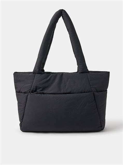 Accessorize Quilted Tote Bag Black Very