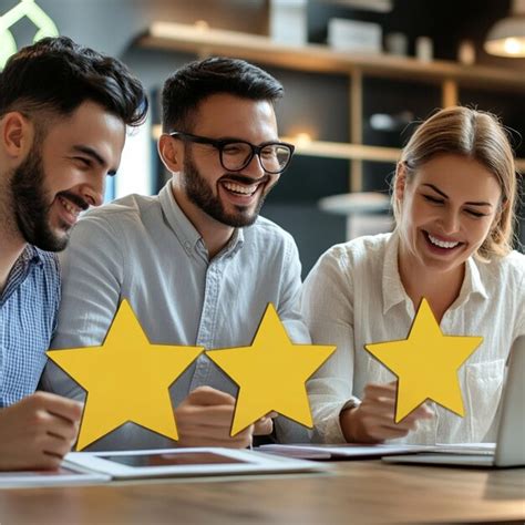 A Marketing Team Analyzing Online Reviews And Guest Feedback For Improvements Premium Ai