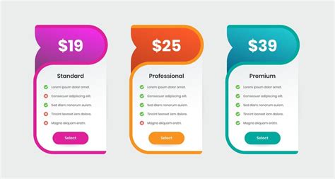 Premium Vector Modern Minimalistic Professional Pricing Comparison Table Design With Abstract