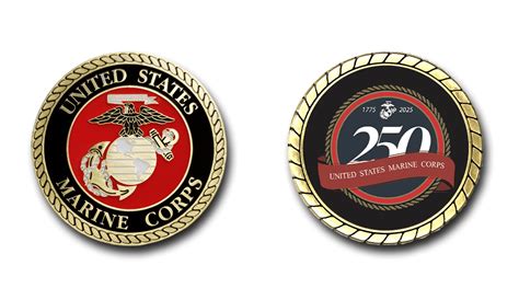 Us Marine Corps 250th Anniversary Challenge Coin 250th Challenge