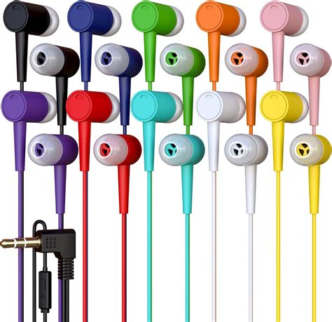 20 Pack Bulk Wired Earbuds With Microphone In Ear