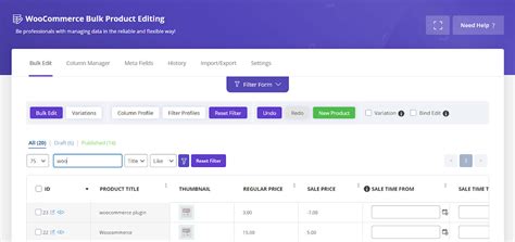 Inline Edit Of Product Price With Price Calculator In Woocommerce Bulk