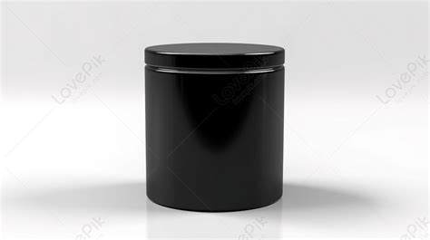 디자인을 위한 충분한 공간 흰색 배경에 검정색 플라스틱 용기 용기의 3d 렌더링 3d 공간 배경 자동차 배경 연료 배경