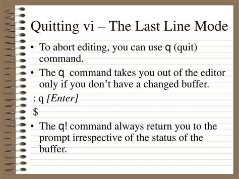 Ppt Cs 497c Introduction To Unix Lecture 8 The Vivim Editor