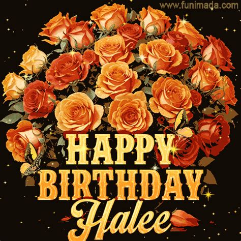 Beautiful Orange Roses Birthday  For Halee Download On