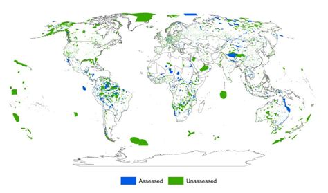 The Location Of Protected Areas That Have Conducted A Pame Assessment