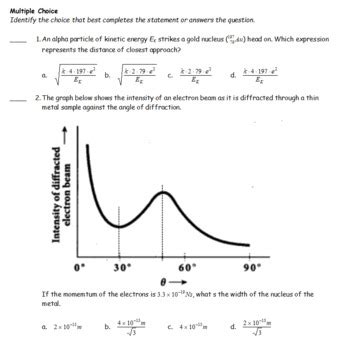 15 Great IB Style MC Questions On Topic 12 2 Nuclear Physics TpT