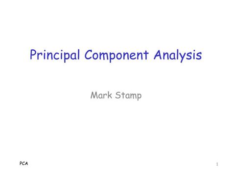 Ppt Principal Component Analysis Powerpoint Presentation Free Download Id 5573259