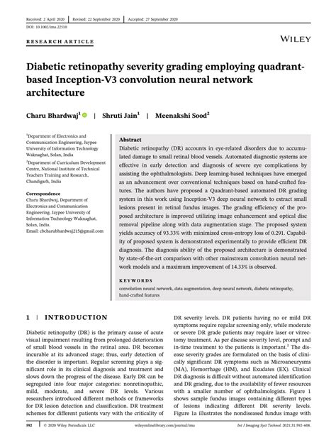 Diabetic Retinopathy Severity Grading Employing Quadrant Based Inception V3 Convolution Neural