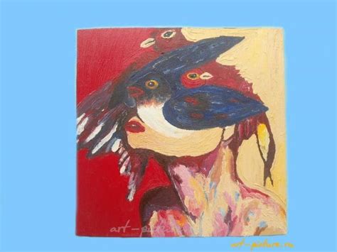 Купить картину Birds Масло холст Художник Amenova Anastasiya Продажа картины Аукцион