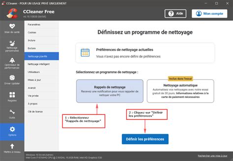Interface Et Paramétrage De Ccleaner Astuces Internet