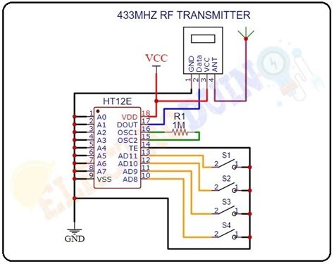 Rf Transmitter Receiver Circuit Diagram