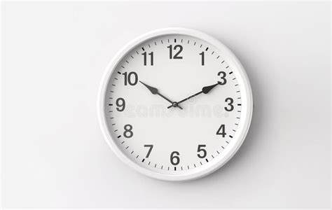 Classic Analog Clock Isolated On White Background Stock Photo Image