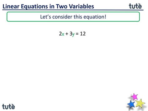 Linear Equations In Two Variables Introduction Solution And Graphing PPTX
