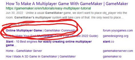 Is It Possible To Create An Online Multiplayer Game In Gms2 Rgamemaker