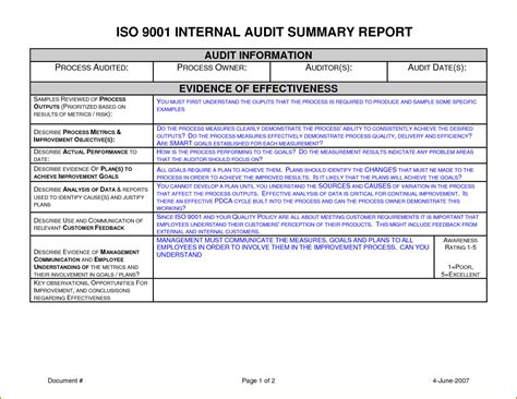 Sample Internal L Audit Report Kpmg Or Findings Template Regarding Audit Findings Report