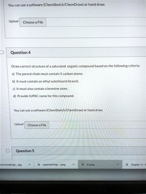 Solved Draw Correct Structure Of A Saturated Organic Compound Based On The Following Criteria