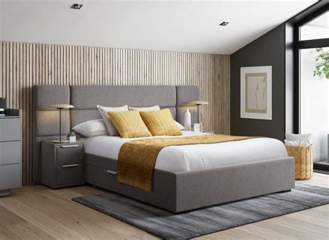 Hart Upholstered Bed Frame With Bedside Tables The Dreams Workshop
