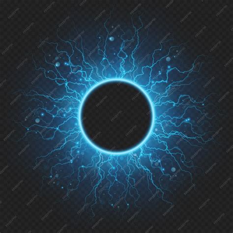 Premium Vector Charged With Energy Elementary Particle Electric Frame Lightning Atmospheric