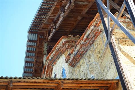 Ancient Temple Of Likhna Of Abkhazia Beautiful And Ancient Architecture Against The Background