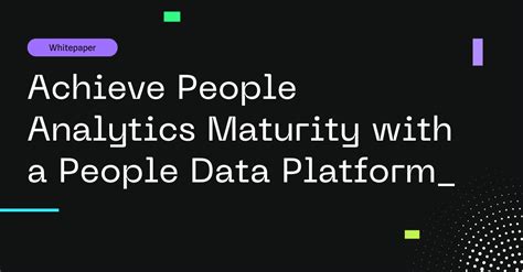 People Data Platform Whitepaper Download One Model