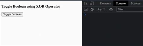 How To Toggle A Boolean Using Javascript