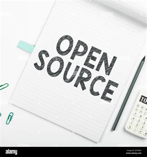 Conceptual Caption Open Source Business Idea Denoting Software Which