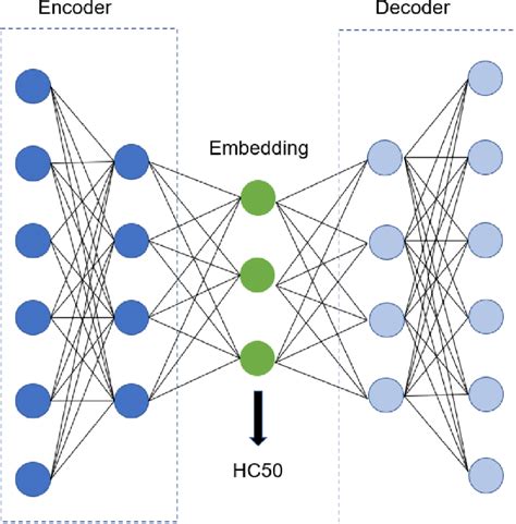 Schematic Of The Autoencoder Model Dark Blue Nodes Are Input Features