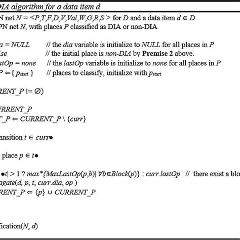 Listing 2 Dia Analysis Algorithm Download Scientific Diagram