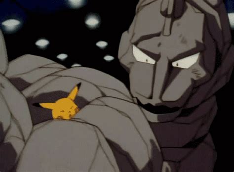 Brock s Onix fighting pikachu Pokémon Amino