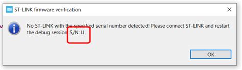 No St Link Connected Stmicroelectronics Community