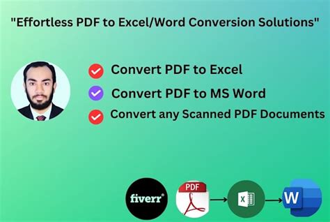 Do Pdf To Excel Or Word Conversion Expert By Syeed Fiverr