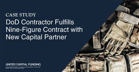 Dod Contractor Fulfills Nine Figure Contract With New Capital Partner
