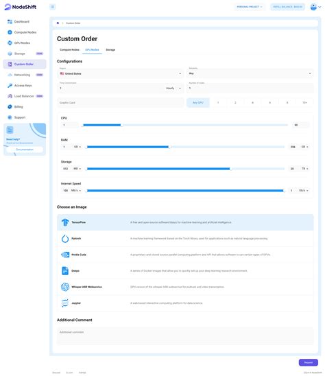 gpu nodes nodeshift documentation