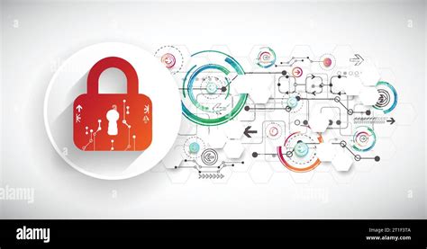 Protection Background Technology Security Encode And Decrypt Techno Scheme Vector