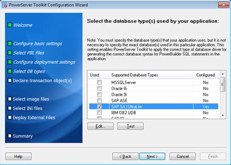 Selecting DB Type S Migration Guidelines For PowerServer Web