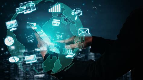 디지털 기술 비즈니스 개념의 마케팅 프리미엄 사진