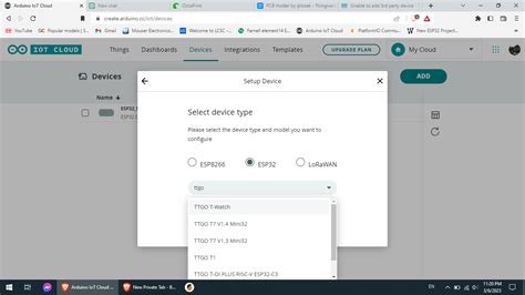 Unable To Add 3rd Party Device Cloud Iot Arduino Forum