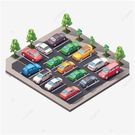 아이소메트릭 컬러 주차 구성 아이소메트릭 자동차 도시의 Png 일러스트 및 이미지 에 대한 무료 다운로드 Pngtree